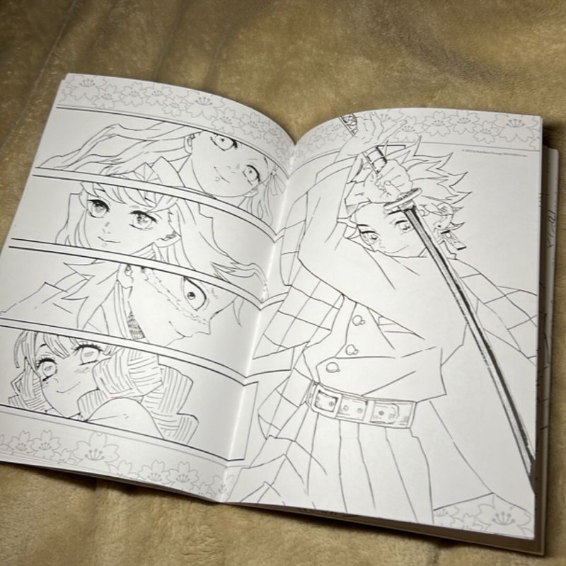 Demon Slayer: Kimetsu No Yaiba: the Official Coloring Book by Koyoharu ...