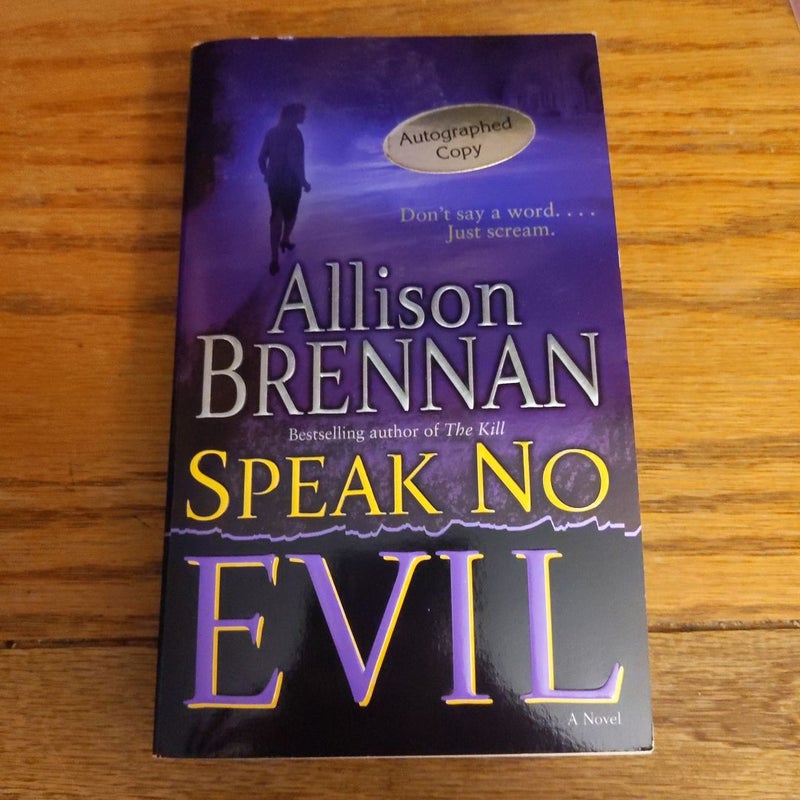 Speak No Evil by Allison Brennan, Paperback | Pangobooks