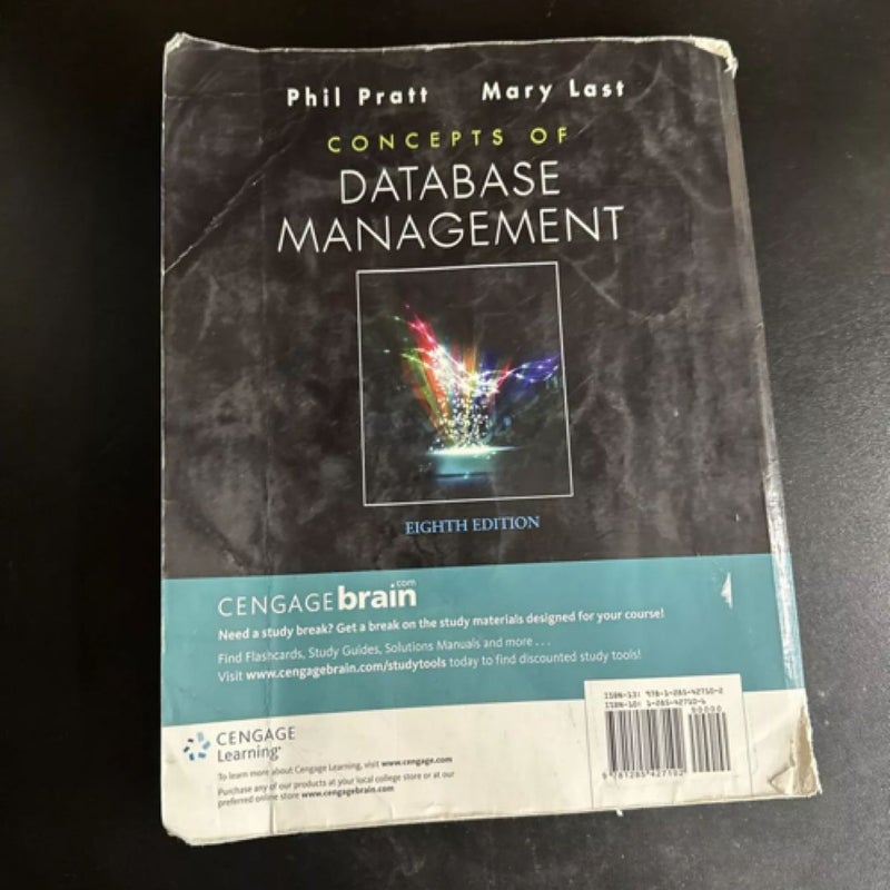 Concepts of Database Management by Philip J. Pratt, Mary Z. Last