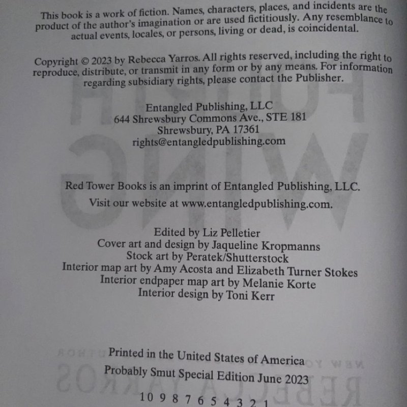 Fourth Wing - Probably Smut Signed Special Edition by , Hardcover ...