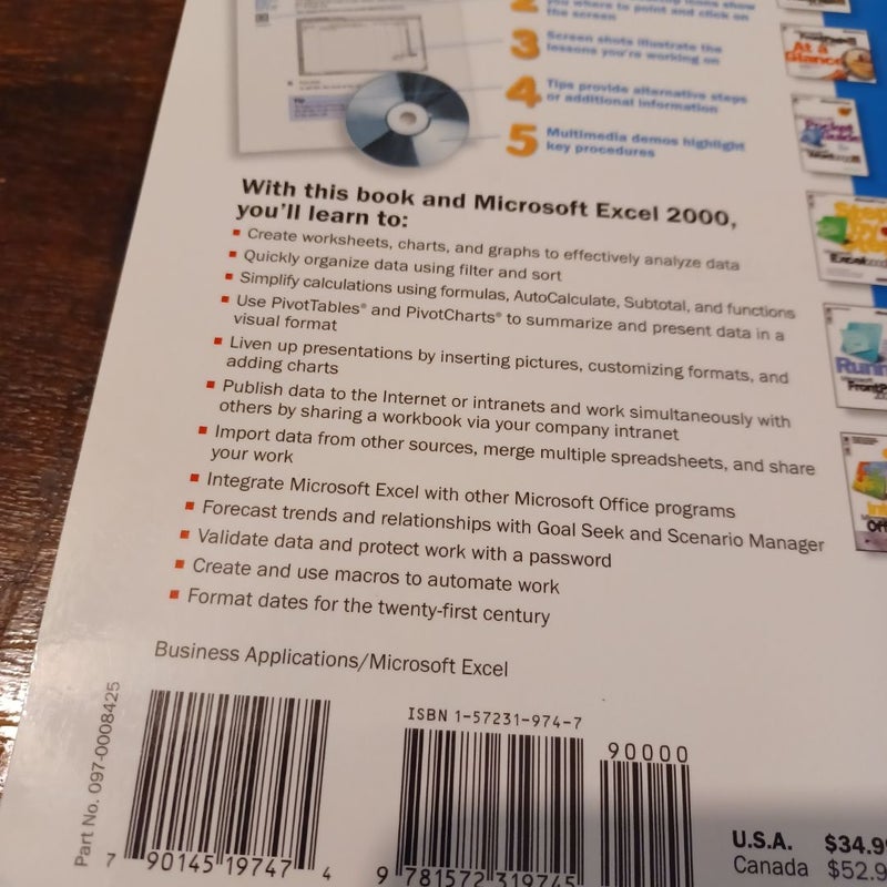 Microsoft Excel 2000 Step by Step by Catapult Inc., Paperback | Pangobooks