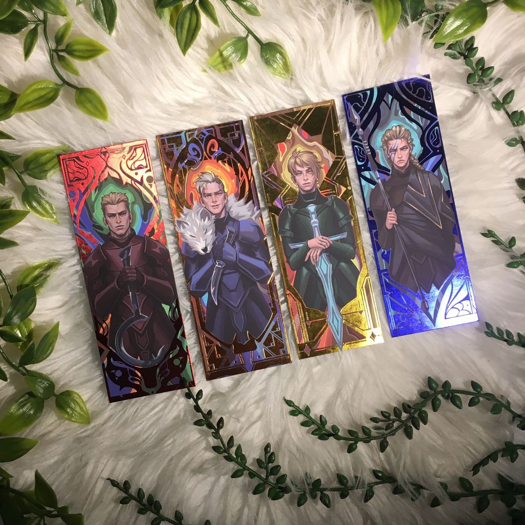FairyLoot Red Rising Foiled Bookmarks (Darrow, Mustang, Sevro and ...