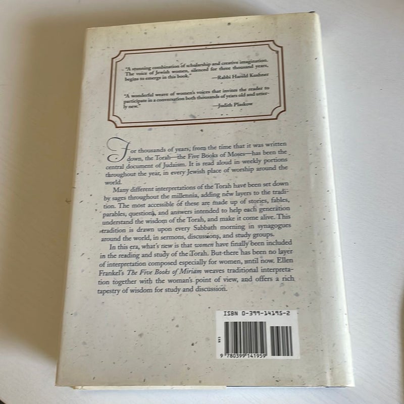 The Five Books of Miriam by Ellen Frankel, Hardcover | Pangobooks