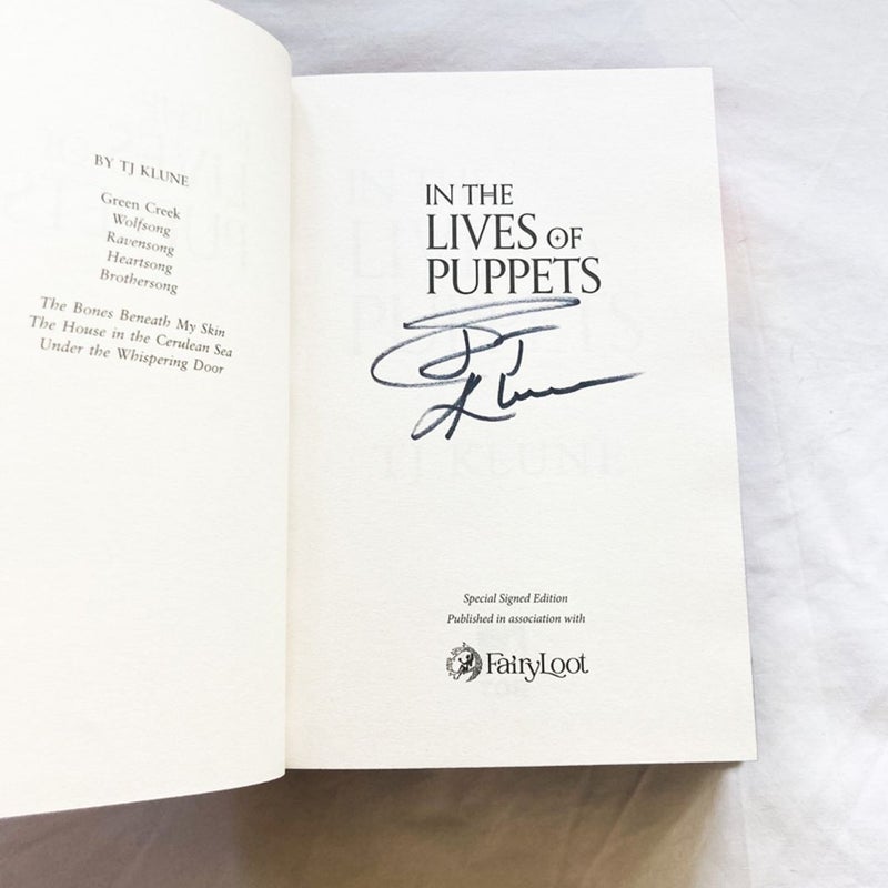 In the Lives of Puppets (Fairyloot Exclusive Edition) by T. J. Klune ...