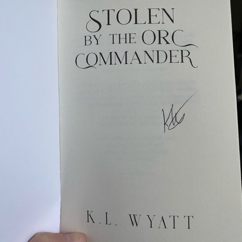 Stolen by the Orc Commander SIGNED by K. L. Wyatt, Paperback | Pangobooks