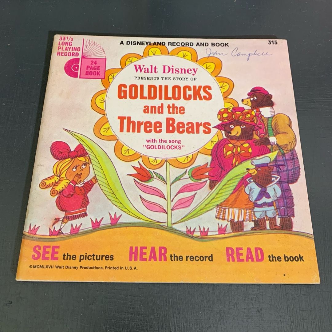 Walt Disney Presents The Story of Goldilocks and the Three Bears by ...