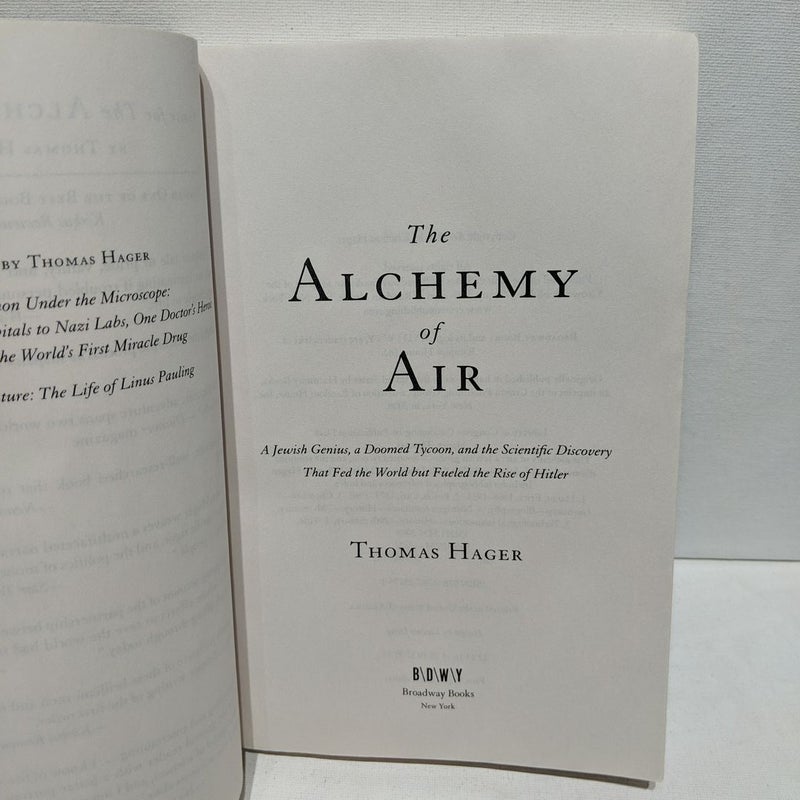 The Alchemy of Air by Thomas Hager, Paperback | Pangobooks