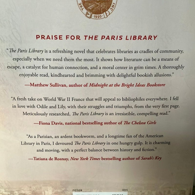 The Paris Library by Janet Skeslien Charles