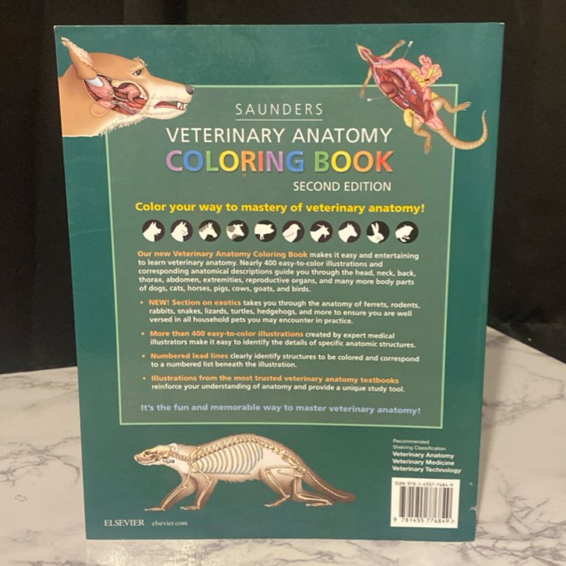 Veterinary Anatomy Coloring Book by Baljit Singh