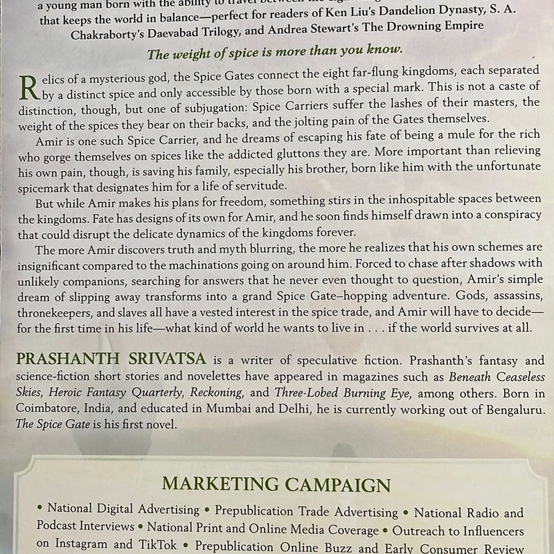 The Spice Gate by Prashanth Srivatsa, Paperback | Pangobooks