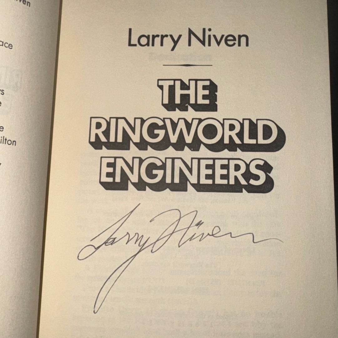 THE RINGWORLD ENGINEERS SIGNED by LARRY NIVEN, Hardcover | Pangobooks