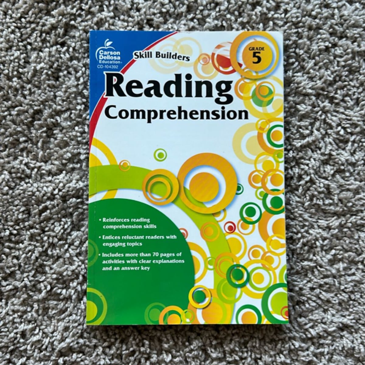 Reading Comprehension, Grade 5 by Carson Dellosa Education