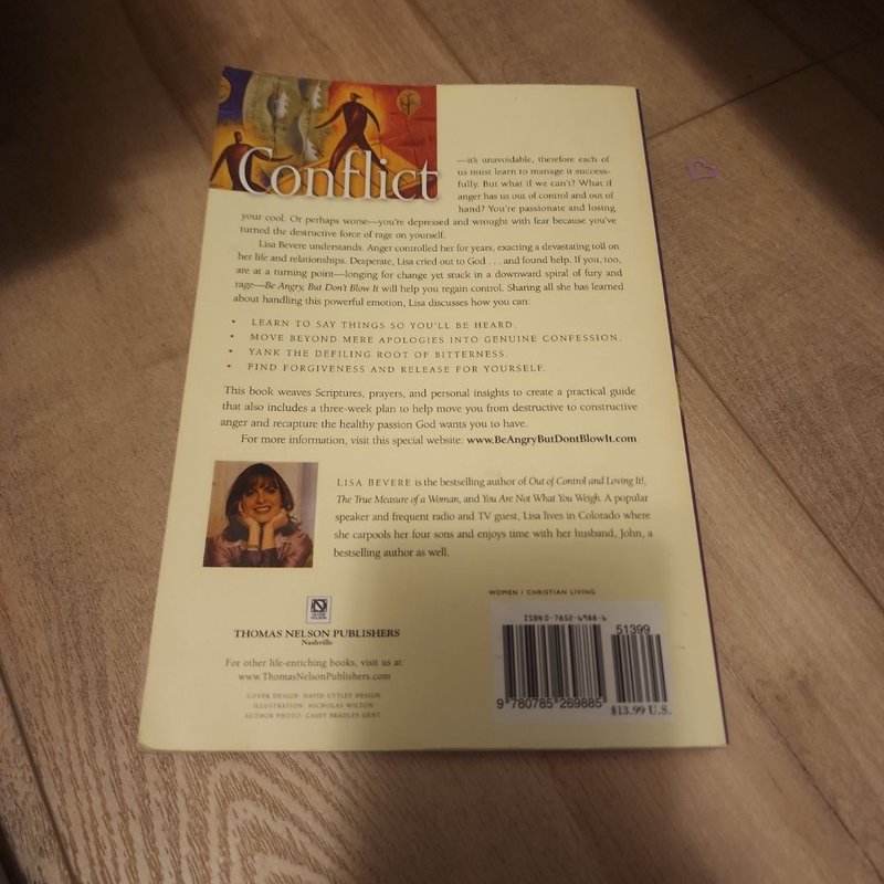 Be Angry (But Don't Blow It) by Lisa Bevere, Paperback | Pangobooks