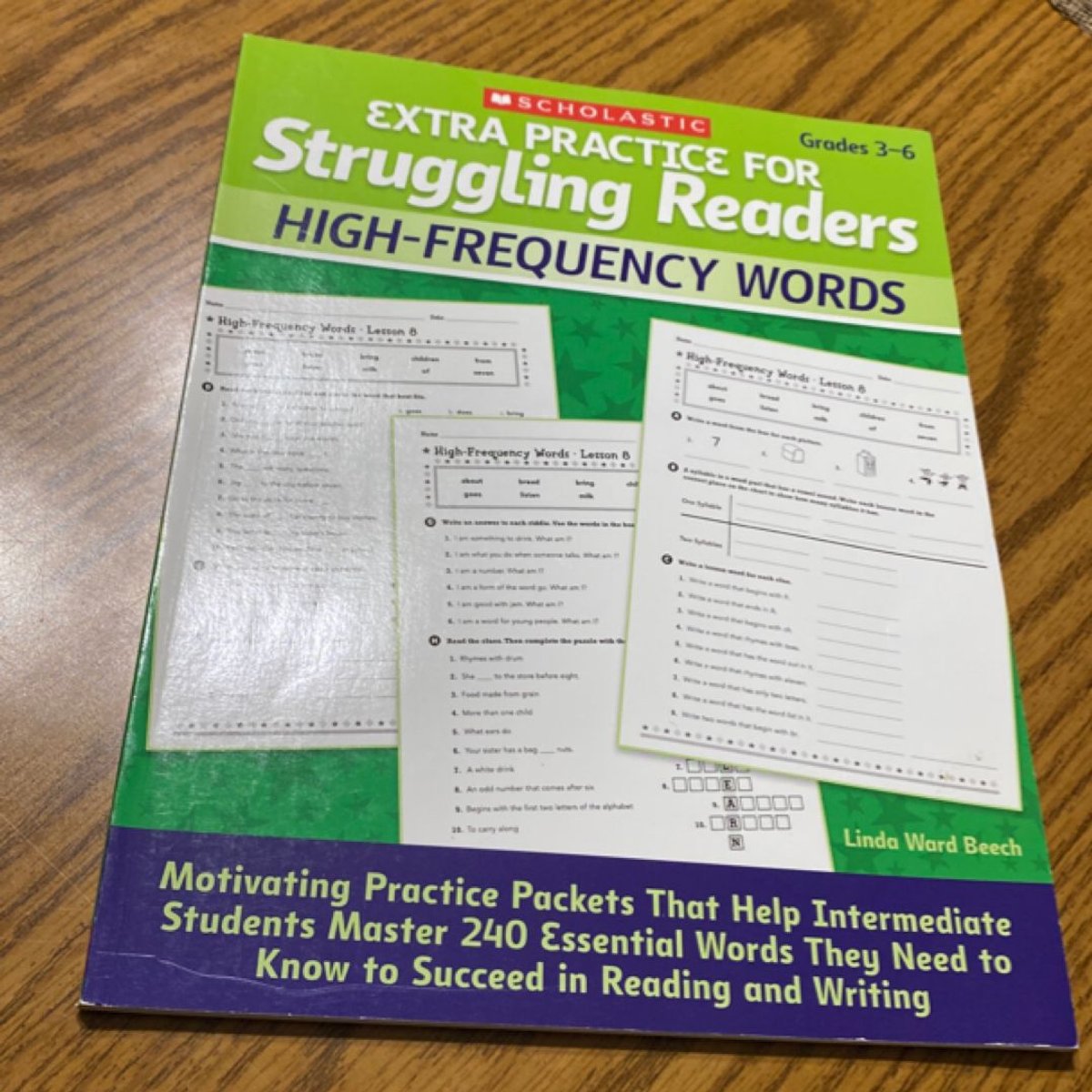 Extra Practice for Struggling Readers: High-Frequency Words by Linda Beech