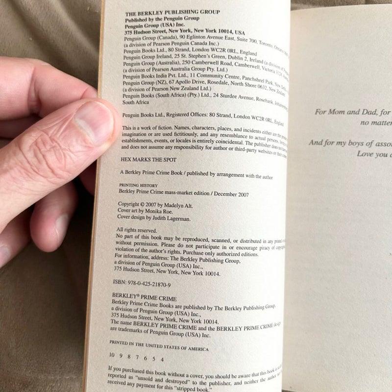 Hex Marks the Spot by Madelyn Alt