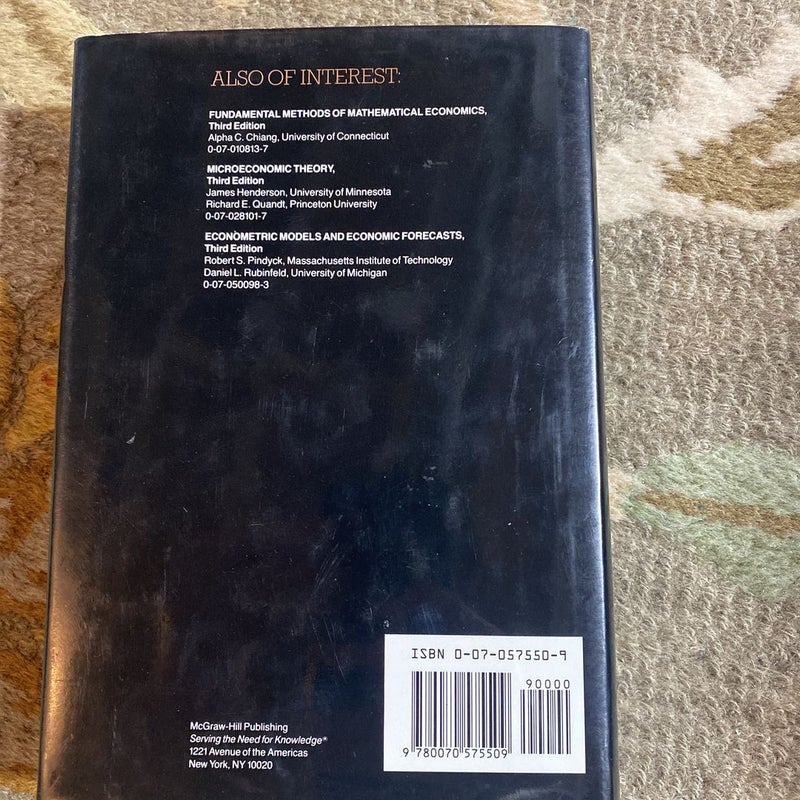 The Structure of Economics by Eugene Silberberg