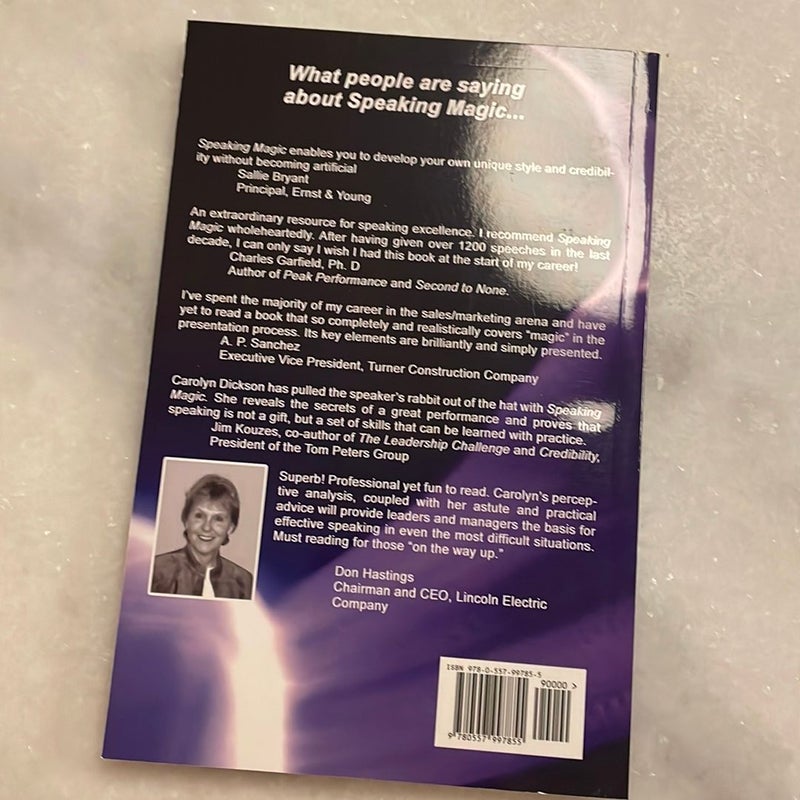 Speaking Magic by Carolyn Dickson, Paperback | Pangobooks