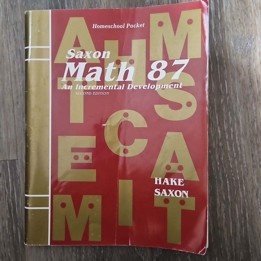 Saxon Math 87 Homeschool Packet Answers by Hake Saxon, Paperback ...