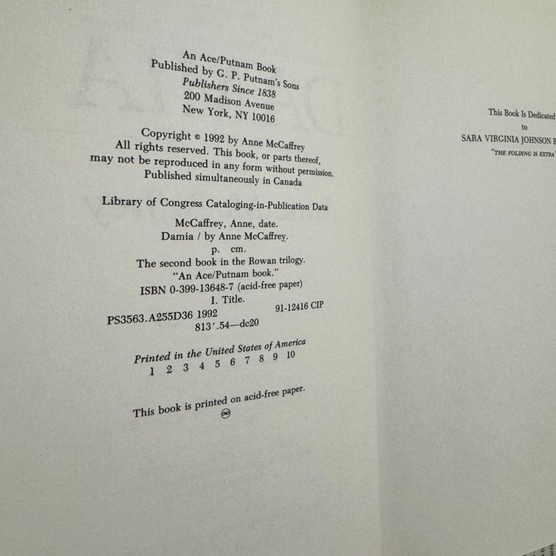 Damia by Anne McCaffrey