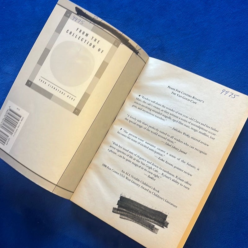 The Van Gogh Cafe by Cynthia Rylant, Paperback | Pangobooks