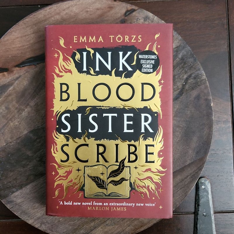 Waterstones Ink Blood Sister Scribe SIGNED by Emma Torzs, Hardcover ...
