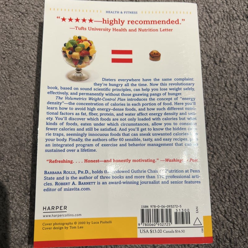 The Volumetrics Weight-Control Plan by Barbara Rolls, Robert A. Barnett