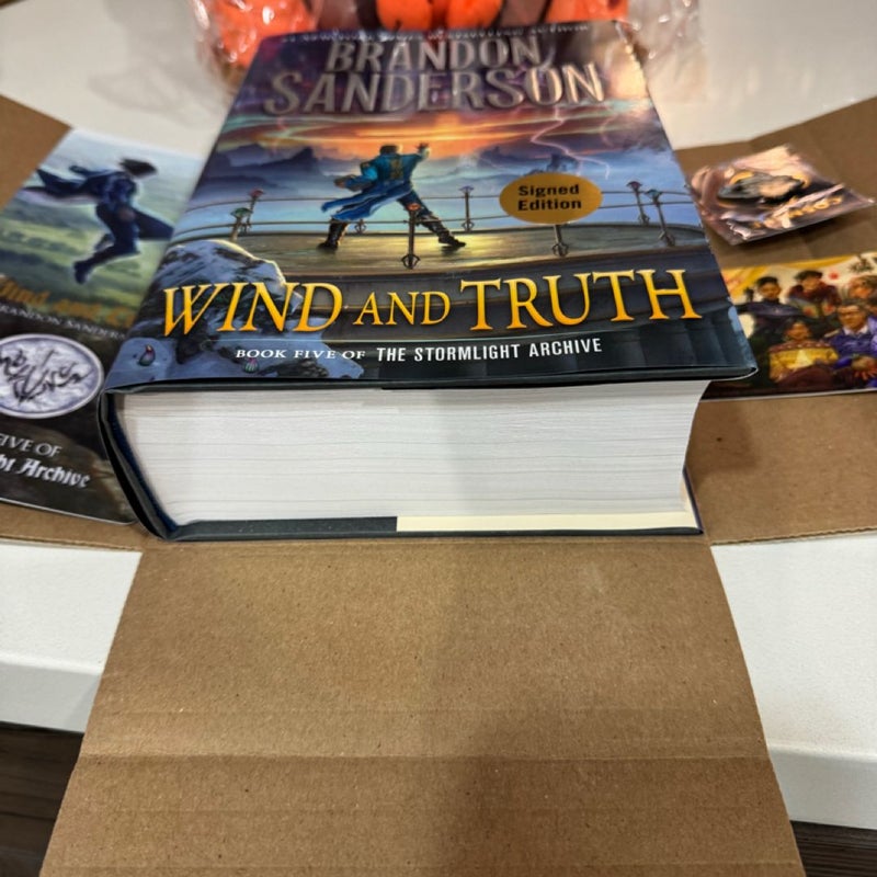 Wind and Truth - Signed & Numbered by Brandon Sanderson, Hardcover | Pangobooks