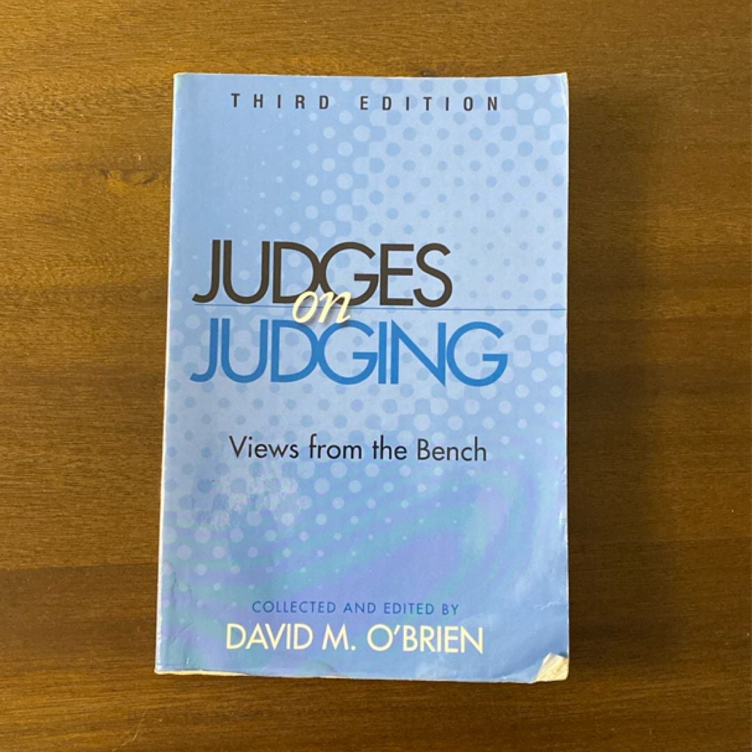 Judges on Judging by David M. O′Brien