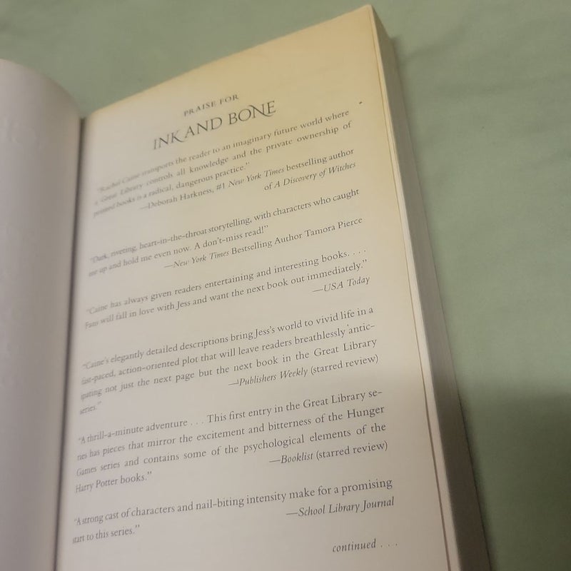 Ink and Bone by Rachel Caine, Paperback | Pangobooks