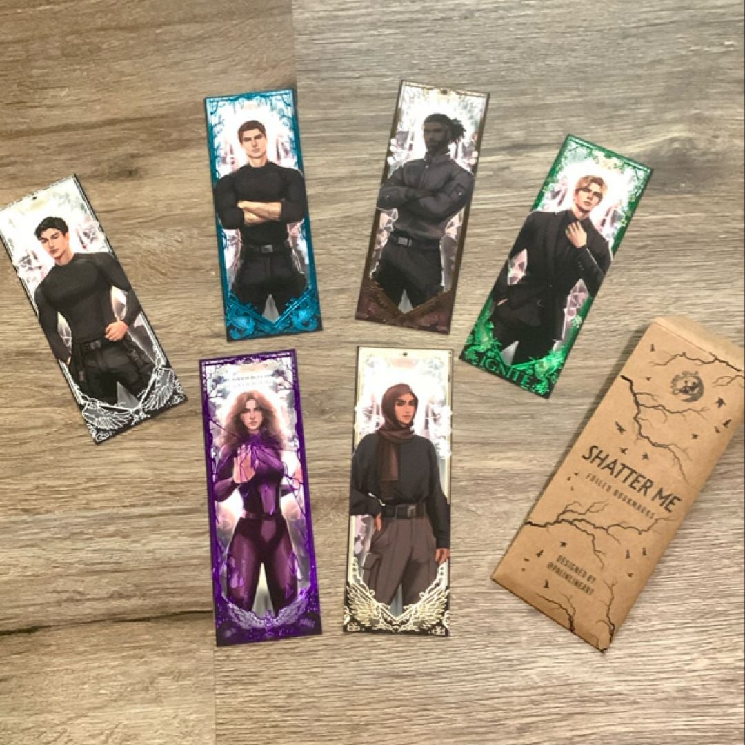 Shatter Me Fairyloot Bookmarks by Designed by Palin line art, Paperback ...