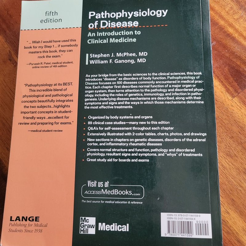 Pathophysiology of Disease by Stephen J. McPhee, Paperback | Pangobooks
