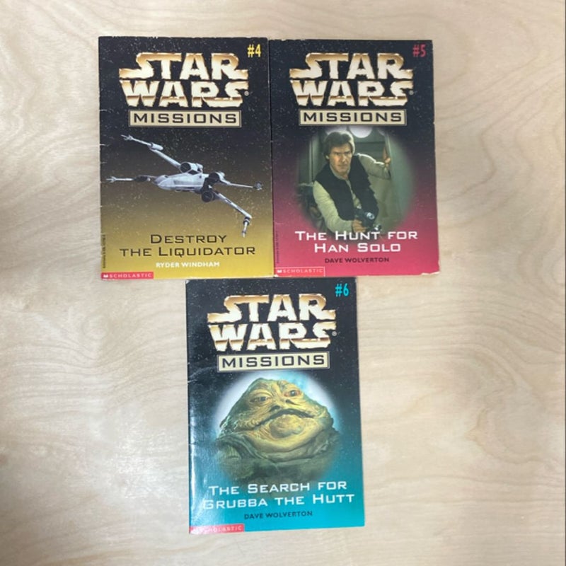 Star Wars Missions Lot of Books #1 to #10 by Ryder Windham; Dave ...