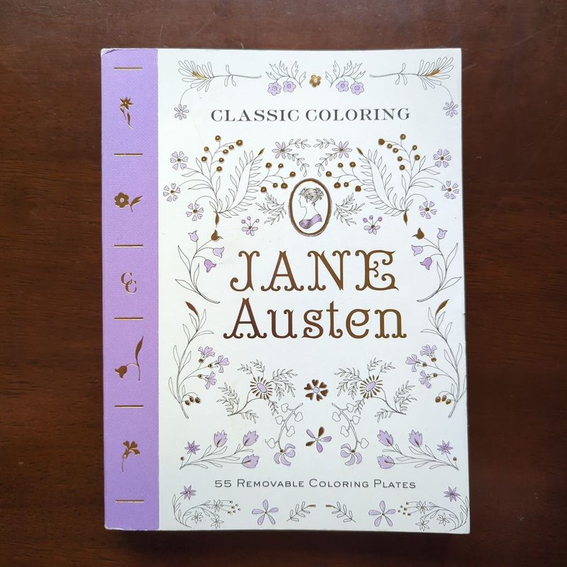 Classic Coloring: Jane Austen (Adult Coloring Book) by Abrams Noterie