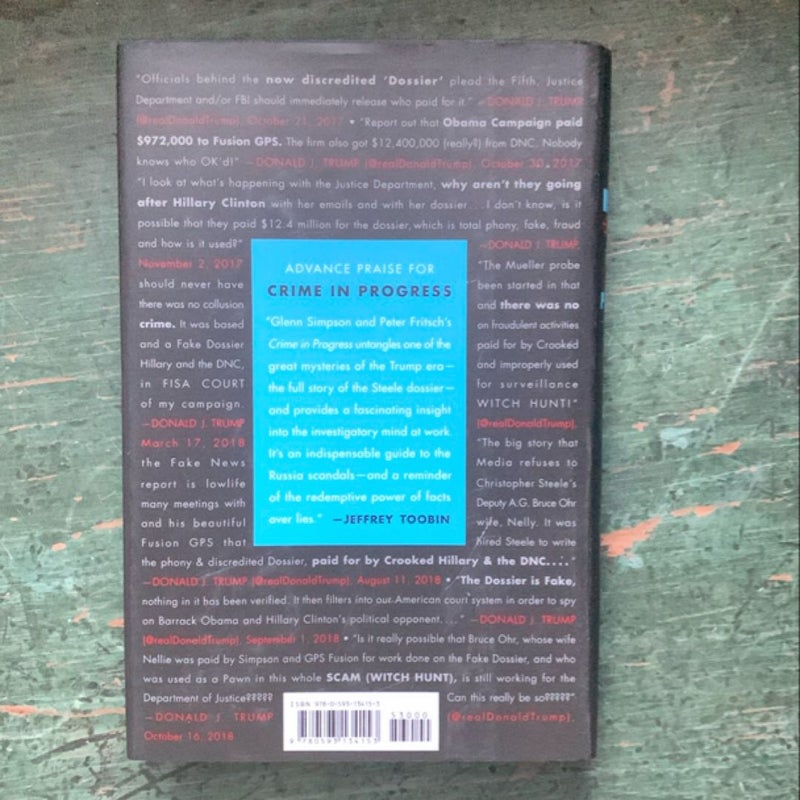 Crime in Progress by Glenn Simpson; Peter Fritsch, Hardcover | Pangobooks