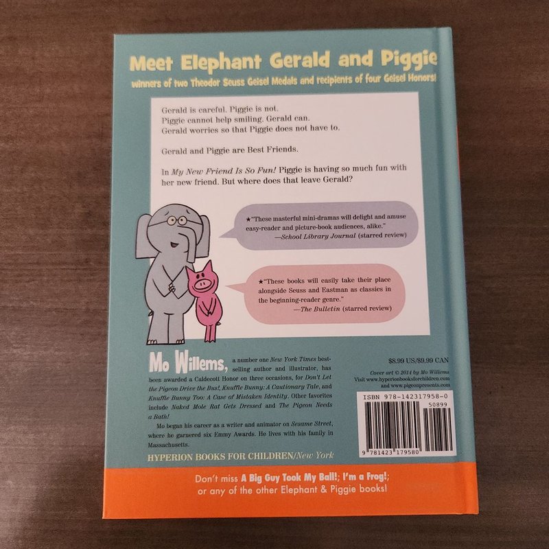 My New Friend Is So Fun!-An Elephant and Piggie Book by Mo Willems