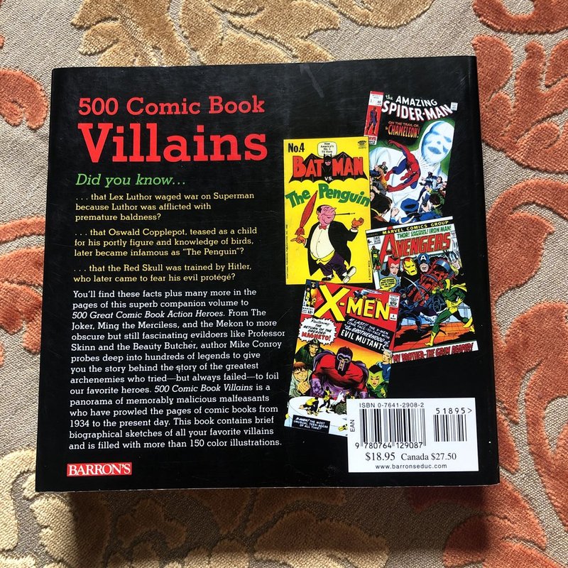 500 Comic Book Villains by Mike Conroy, Paperback | Pangobooks