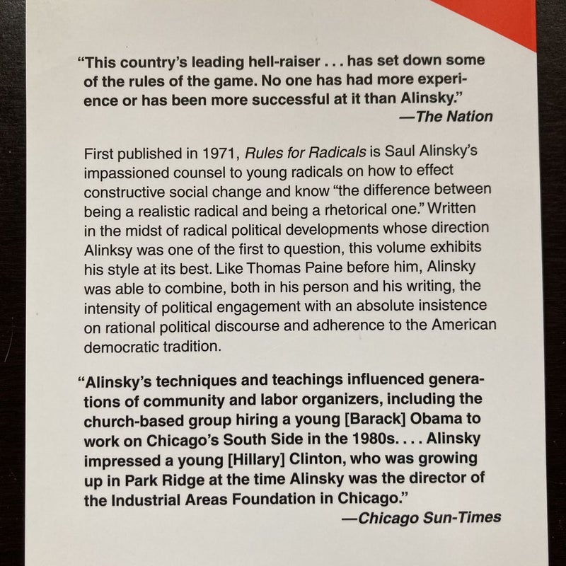 Rules for Radicals by Saul Alinsky