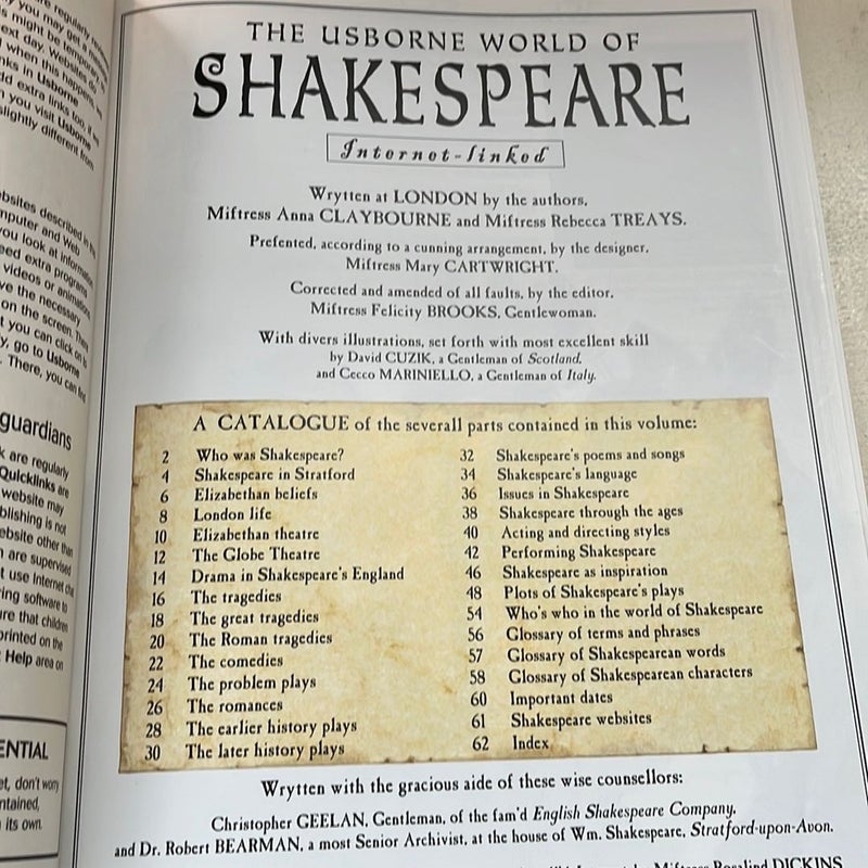 Usborne World Of Shakespeare by Anna Claybourne, Paperback | Pangobooks