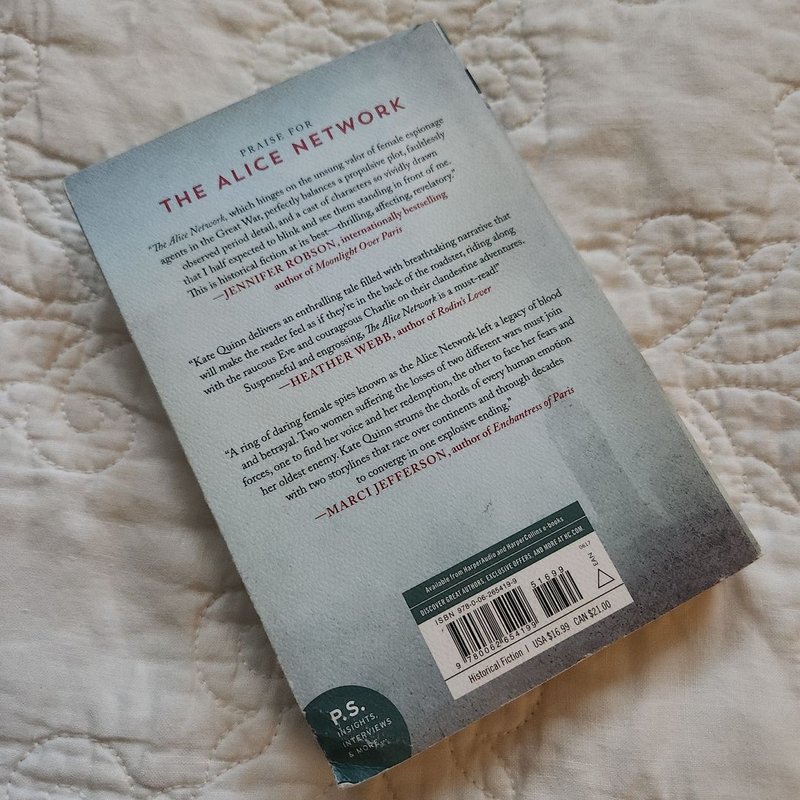 The Alice Network by Kate Quinn, Paperback | Pangobooks