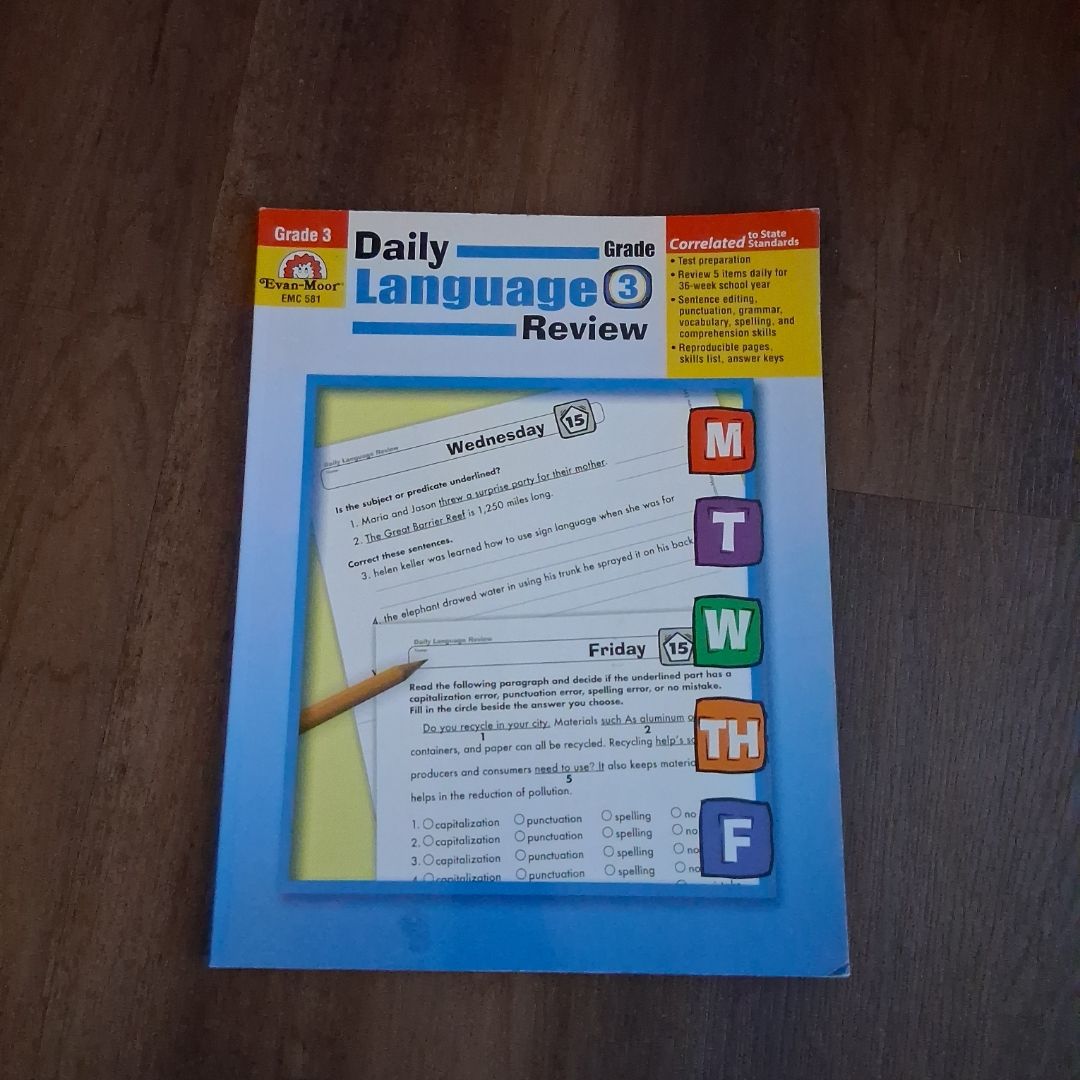 Daily Language Review Grade 3 by Evan-Moor Educational Publishers