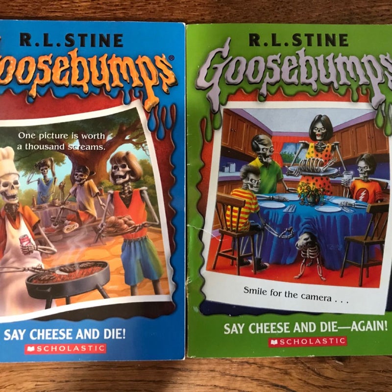 Lot Of (2) RARE Unnumbered GOOSEBUMPS Say Cheese And Die! Vintage Teen ...