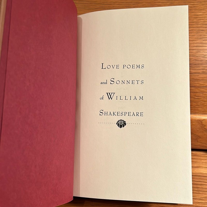 Love Poems and Sonnets of William Shakespeare by William Shakespeare