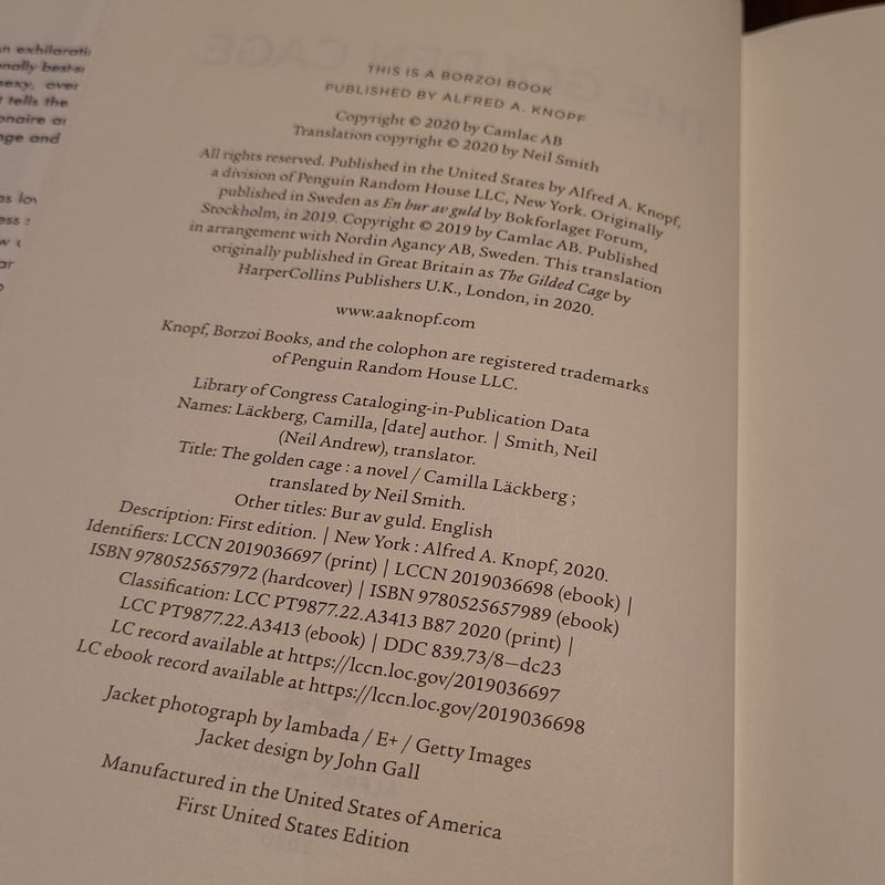 The Golden Cage by Camilla Läckberg
