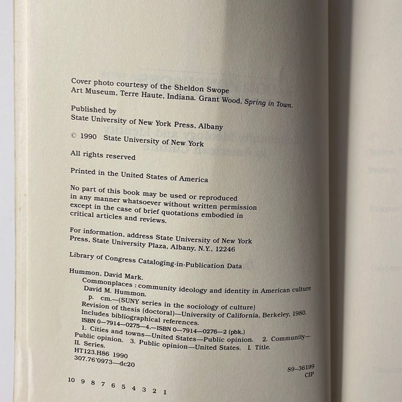 Commonplaces by David M. Hummon, Paperback | Pangobooks