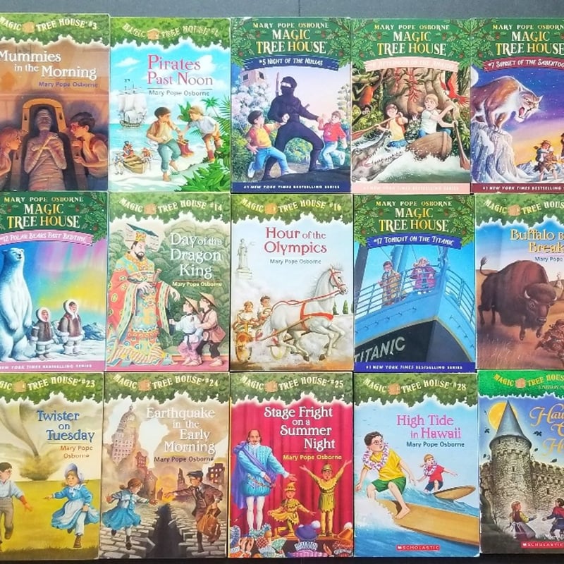 ALMOST FULL SET OF 21 SCHOLASTIC MAGIC TREE HOUSE BOOKS MARY POPE ...