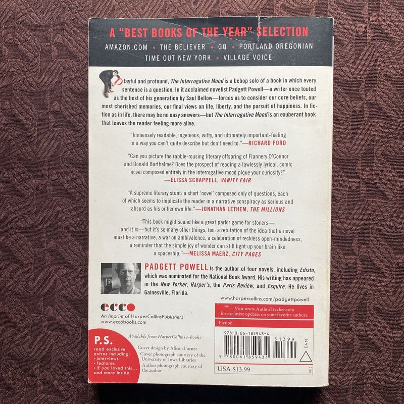 The Interrogative Mood by Padgett Powell