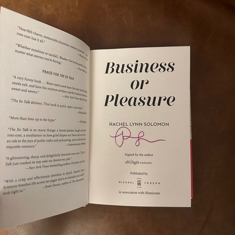 Business or please signed special edition Rachel Lynn Solomon ...