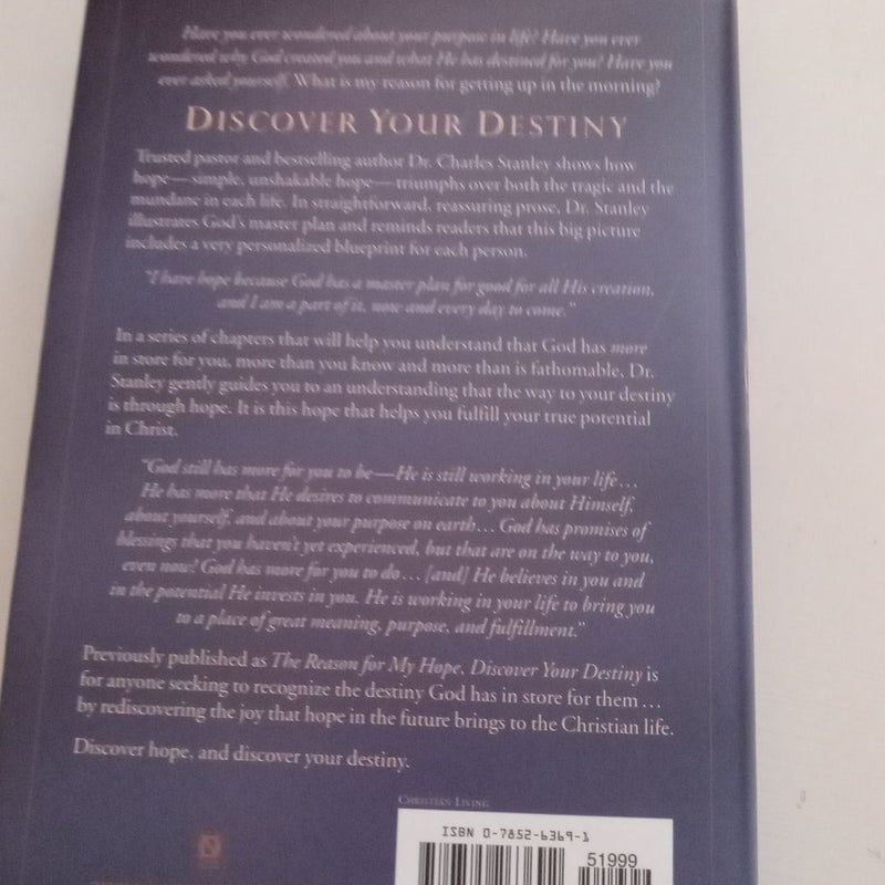 Discover Your Destiny by Charles F. Stanley, Hardcover | Pango Books