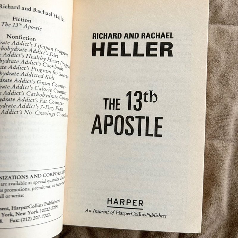 The 13th Apostle by Richard F. Heller, Paperback | Pangobooks