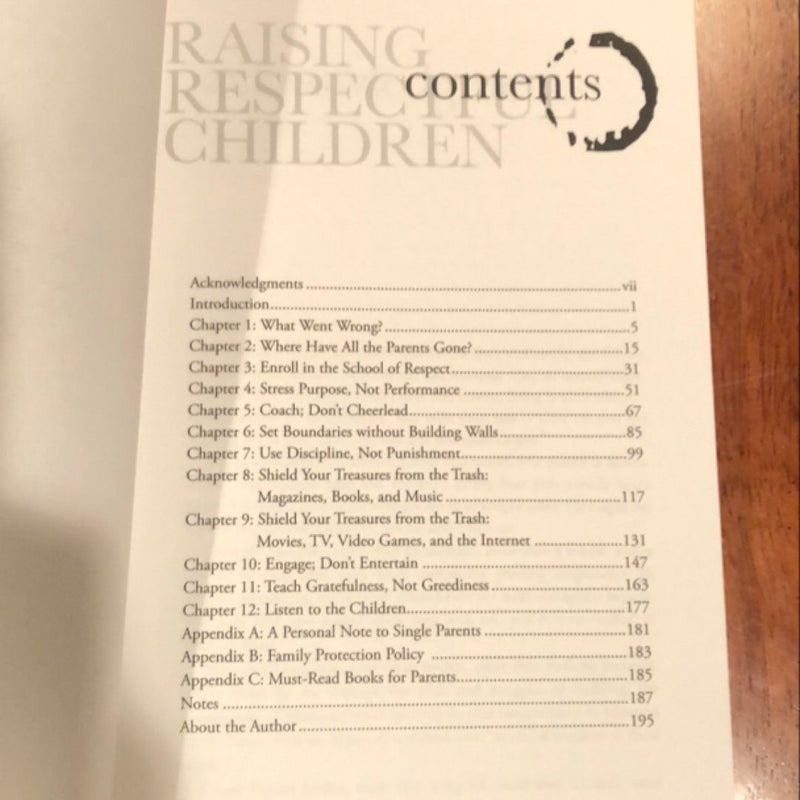 Raising Respectful Children in a Disrespectful World by Jill Rigby